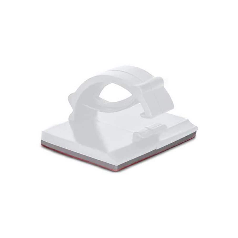 Lukyamzn Cable Clips 3M Adhesive Cord Organizer Wire Holder Clamp White ...