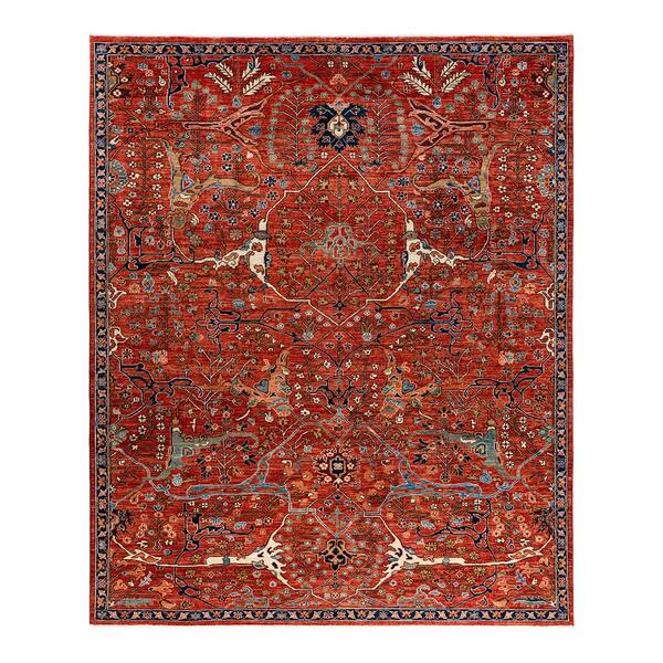 Solo Rugs Serapi Red 8 ft. x 10 ft. Tribal Wool Indoor Area Rug M1993 ...
