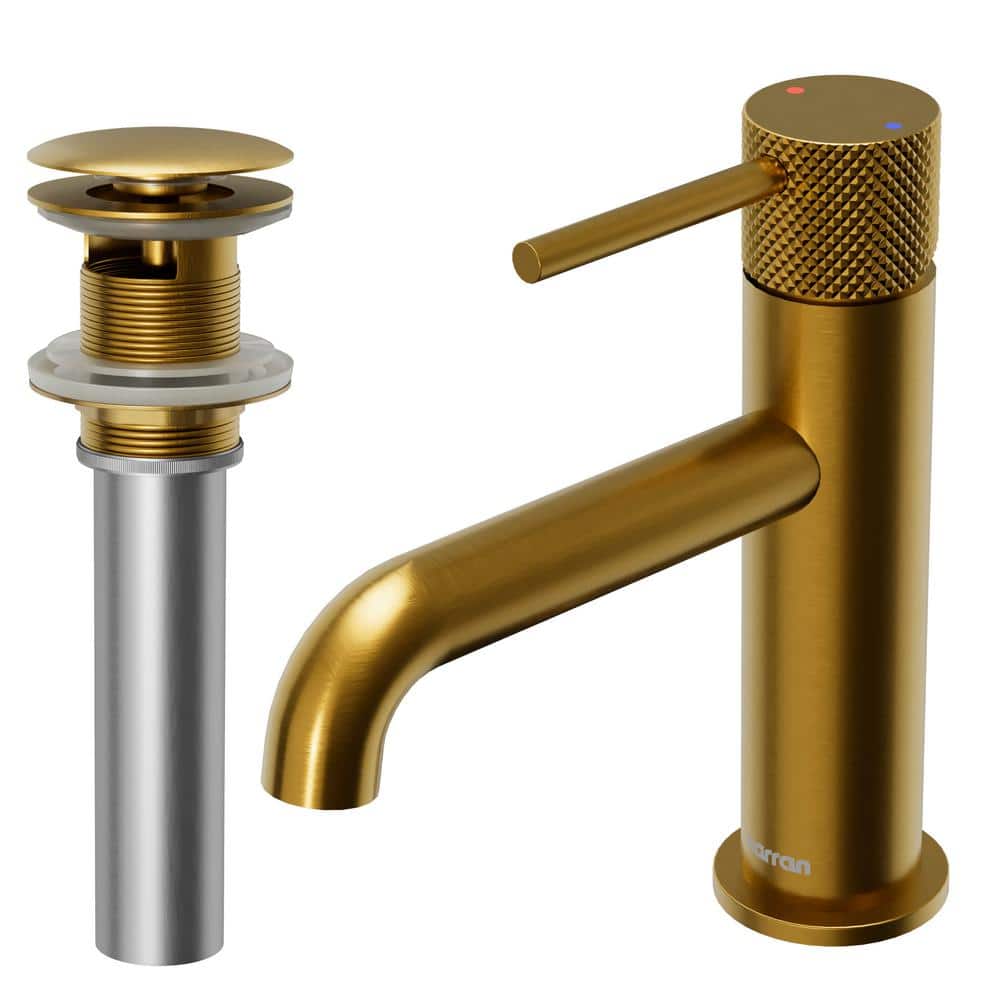 Karran Tryst Single-Handle Single-Hole Basin Bathroom Faucet with ...
