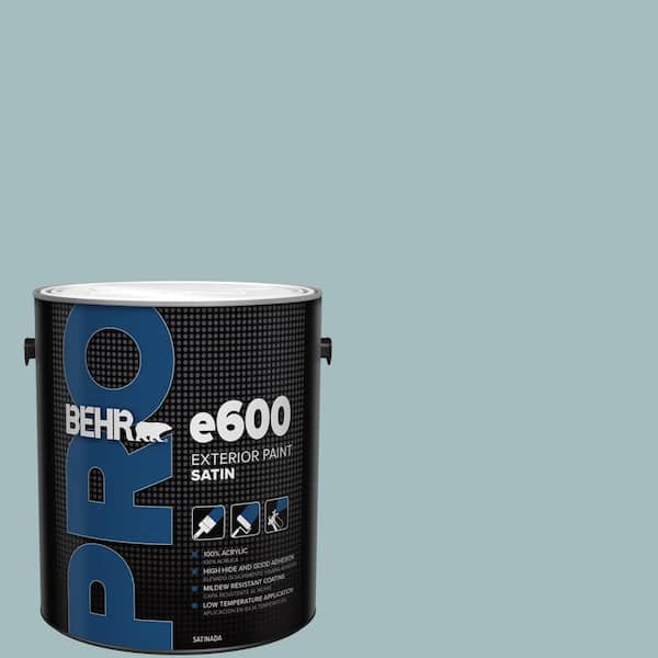 BEHR PRO 1 gal. #PPU13-13 Oslo Blue Satin Exterior Paint PR64001 - The ...