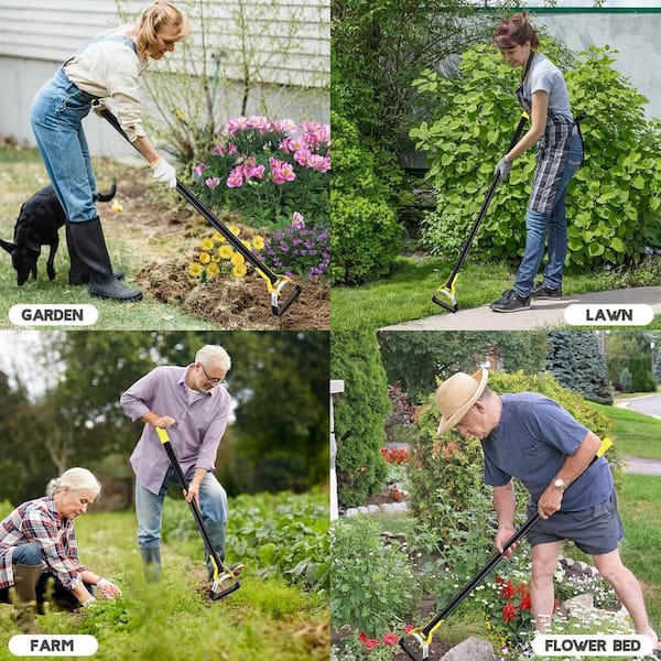Oyezvary Stirrup Hoe Garden Tool Hula Weeding Hoe Long Handle Heavy ...