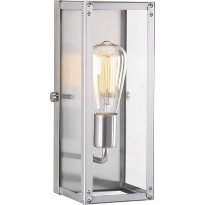 Progress Lighting Union Square Collection 1-Light Stainless Steel Clear ...
