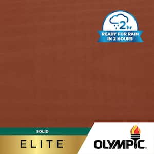 Olympic Elite 1 gal. SC-1082 Tanglewood Solid Advanced Exterior Stain ...