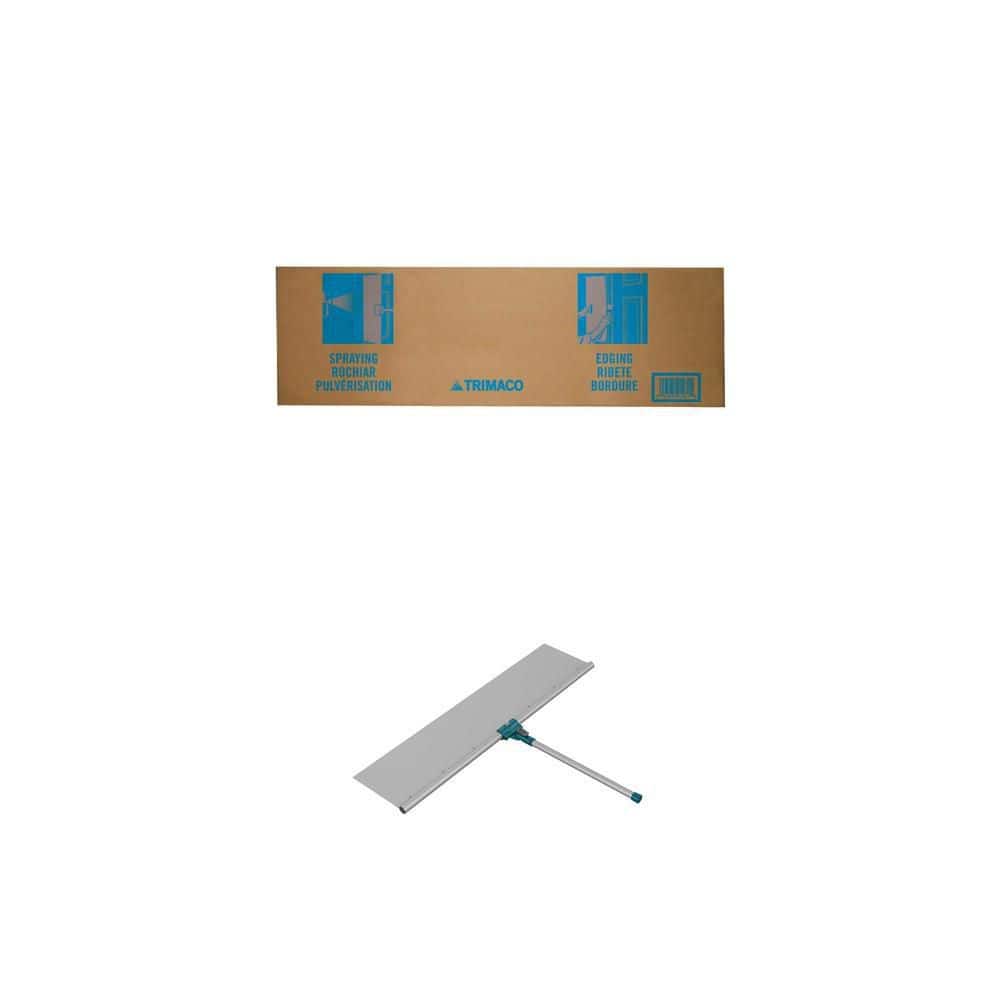 31 in. Cardboard and 36 in. Aluminum Multi-Angled Paint Spray Shield ...