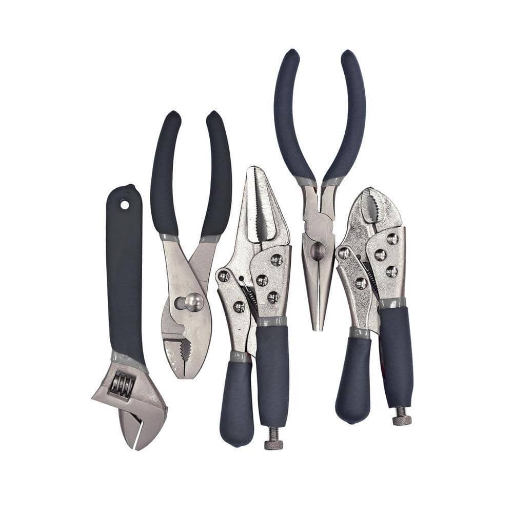 Anvil 5-Piece Pliers Set with Locking Pliers-ANVIL5PCPLOCKSET - The ...
