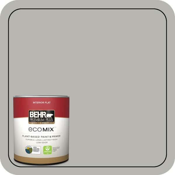 BEHR PREMIUM PLUS 1 qt. Home Decorators #HDC-MD-26 Sonic Silver Flat ...