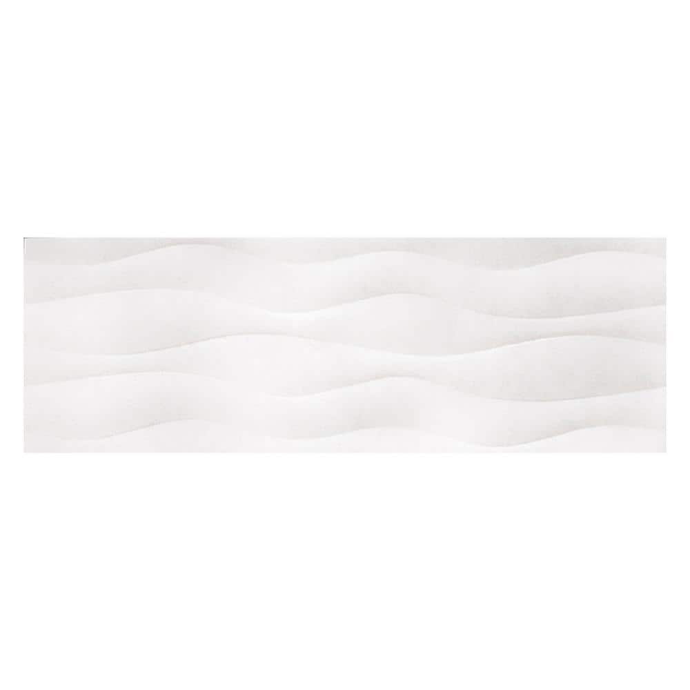 Apollo Tile Galactic 11.7 in. x 35.2 in. White Ceramic Satin Wall Tile ...
