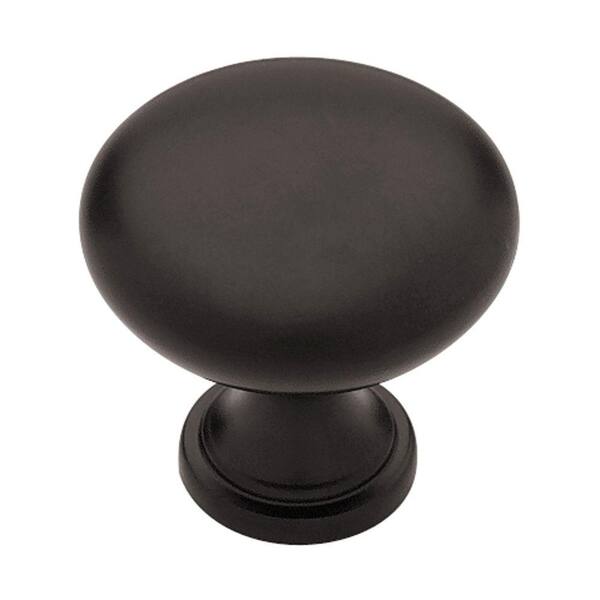 Liberty 1-1/4 in. Black Solid Round Cabinet Knob P50154C-FB-C - The ...