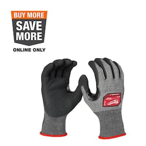 Milwaukee Medium High Dexterity Cut 3 Resistant Nitrile Dipped Outdoor ...