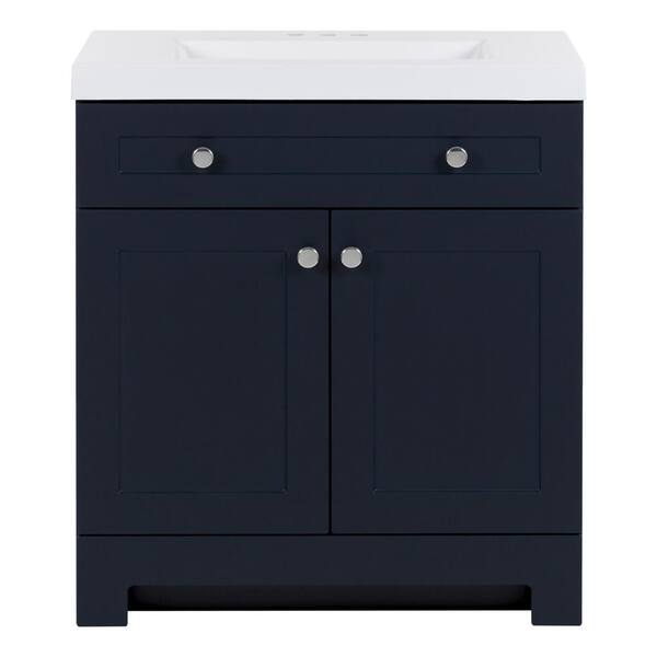 Everdean 30.50 in. W x 18.75 in. D x 34.14 in. H Bath Vanity in Deep ...