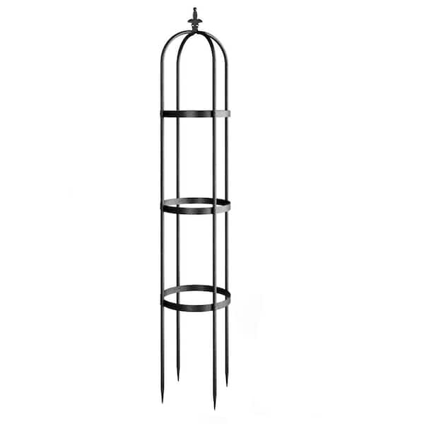 72 in. Steel Garden Trellis Obelisk Design for Climbing Plants YX927-08 ...
