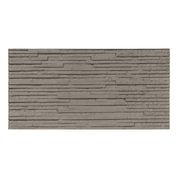 sunwings Quartizite Panel 22.8 in. x 11.4 in. Matte Gray Natural Clay ...