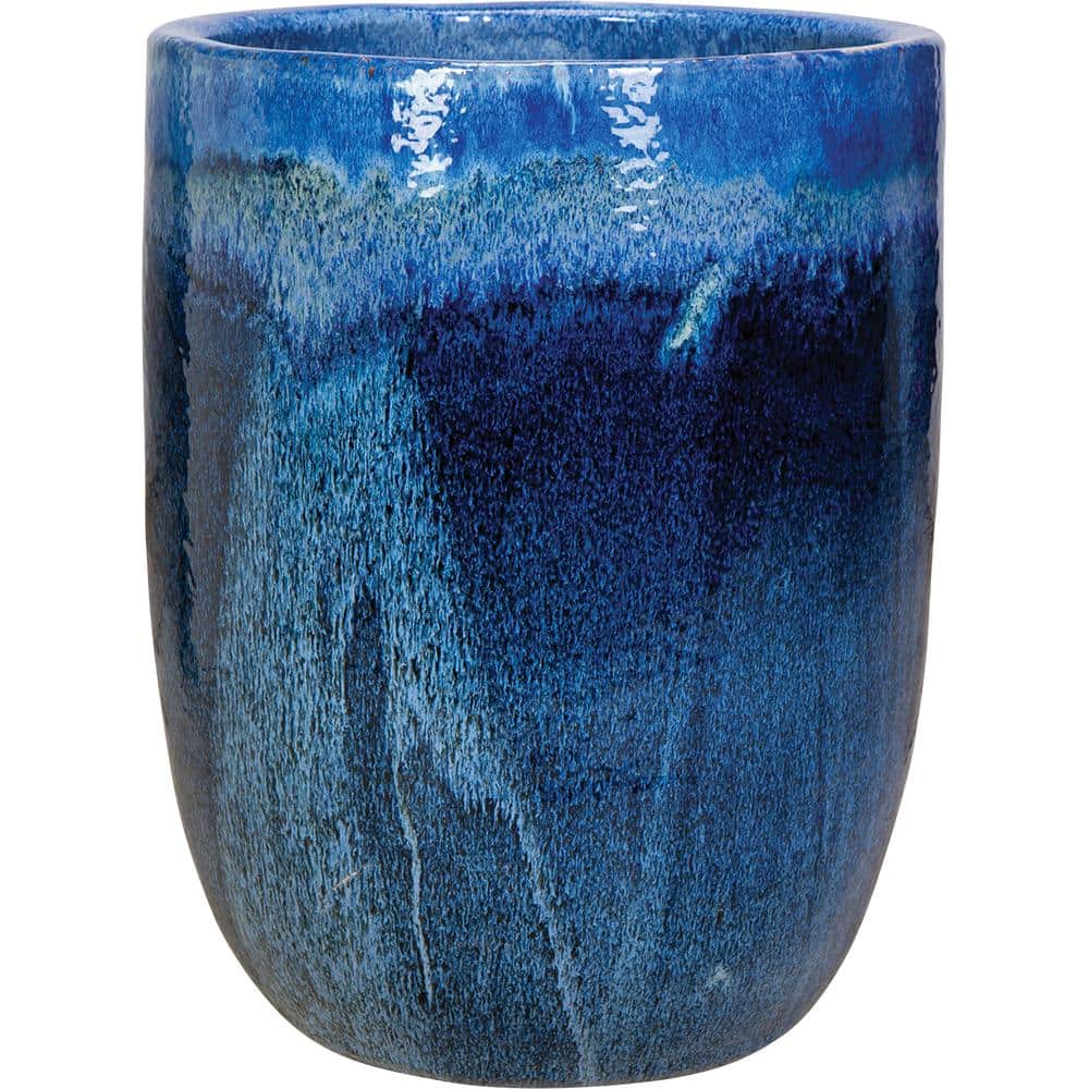Reviews for 17 in. Tall Blue Cascade Ceramic Alameda Egg Pot | Pg 1 ...