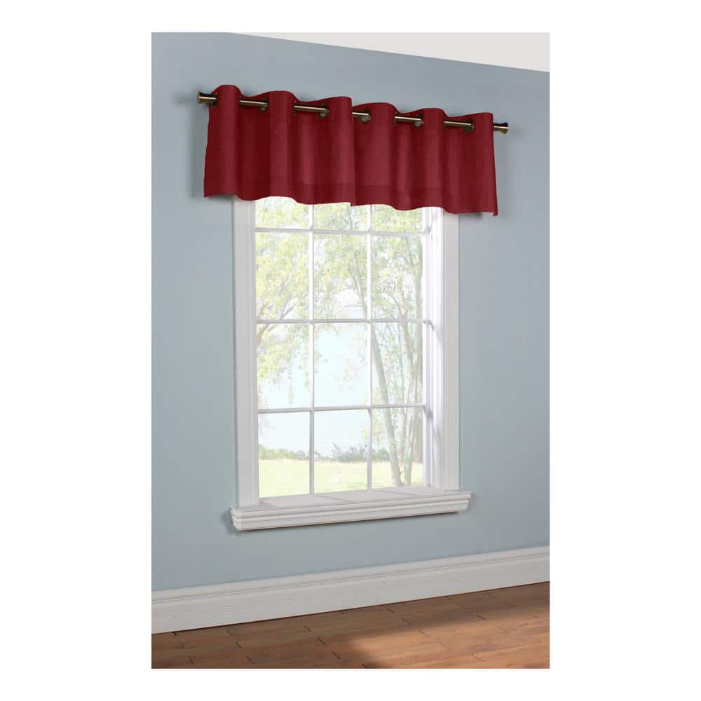 THERMALOGIC Weathermate Grommet Burgundy Cotton Smooth 40 in. W x 15 in ...