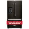 KitchenAid 26.8 cu. ft. French Door Refrigerator in Black Stainless ...