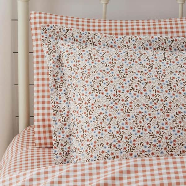 StyleWell Lily 9-Piece Floral Full/Queen Bed in a Bag Bedding Set ...