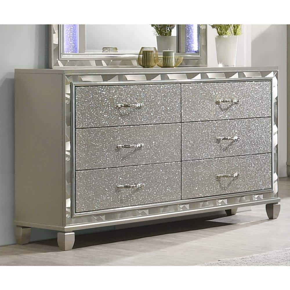 NEW CLASSIC HOME FURNISHINGS New Classic Furniture Radiance Silver 6 ...