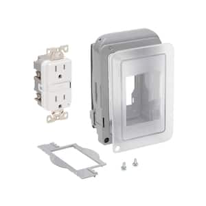 Commercial Electric 2-Gang Extra Duty Metallic Weatherproof In-Use ...