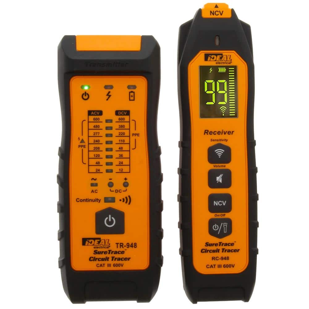 IDEAL SureTrace Plus Circuit Tracer, 0-600 Volts AC/DC with Continuity ...