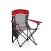 PHI VILLA Mesh Back Folding Camping Chair Red Heavy-Duty Steel Frame ...