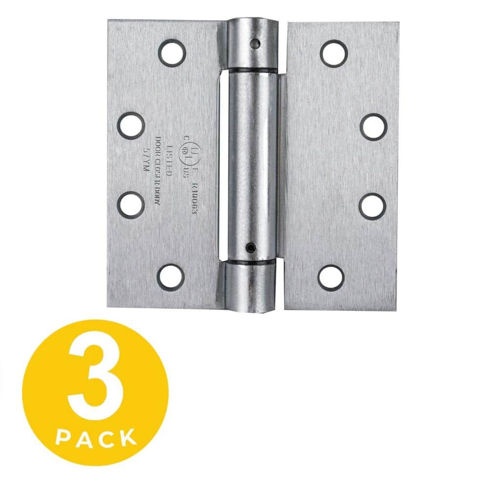 Global Door Controls 4.5 in. x 4.5 in. Polished Chrome Full Mortise ...