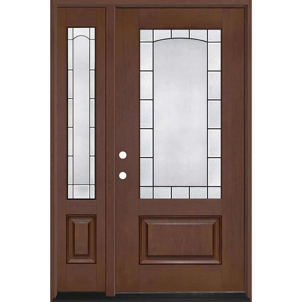 Steves & Sons Regency 51 in. x 80 in. 3/4L Empire Decorative Glass RHIS ...