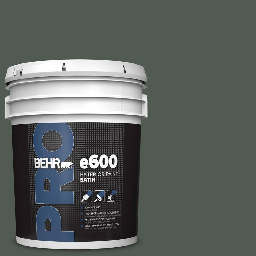 BEHR PRO 5 gal. #N420-7 Alpine Trail Satin Exterior Paint PR64305 - The ...