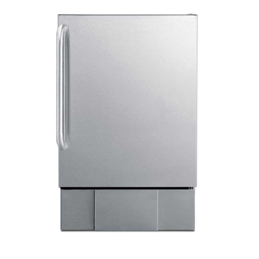Summit Appliance Outdoor 12 lb. Built-In Ice Maker in Stainless Steel ...