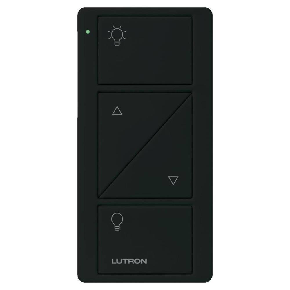 Lutron Pico Smart Remote (2-Button with Raise/Lower) for Caseta Smart Dimmer Switch, Black (PJ2 ...