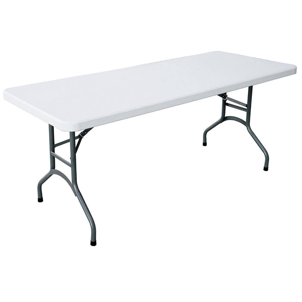 Plastic Development Group White 706 Heavy Duty 6 Ft Straight Plastic