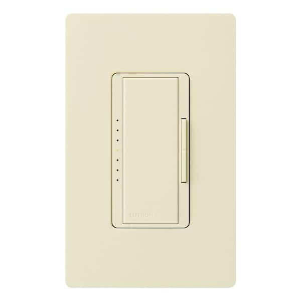 Lutron Maestro 1000-Watt Multi-Location Digital Dimmer - Almond MA-1000 ...