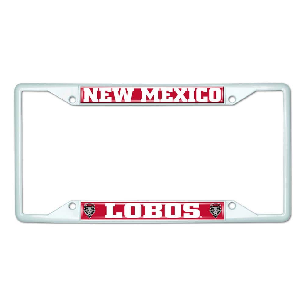 FANMATS Universal Fit University of New Mexico License Plate Frame ...