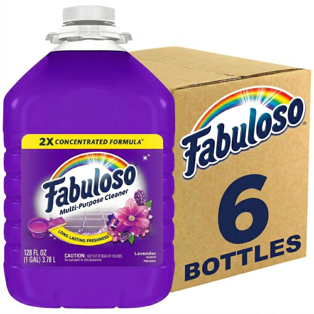 Fabuloso 128 oz. Lavender 2X Concentrated All Purpose Cleaner and Floor ...