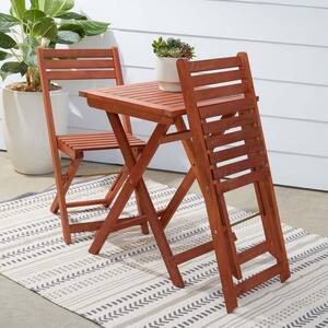 Cisvio Outdoor bistro Set Foldable Small Table and Chair Set with 2 ...