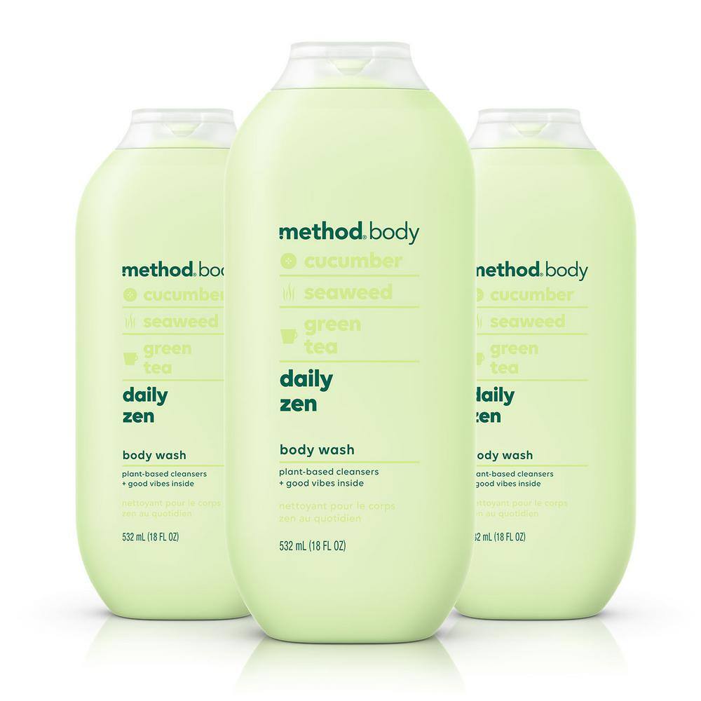 Method 18 oz. Daily Zen Body Wash (3-Pack) 331994 - The Home Depot