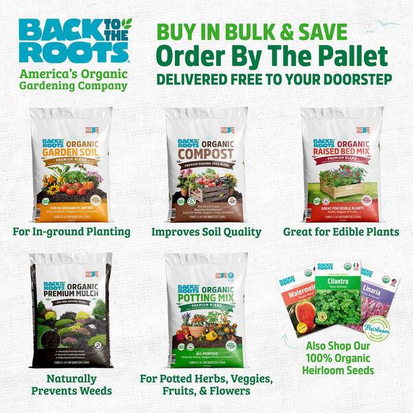 Back to the Roots 1 cu. ft. Organic Bark Bagged Mulch 47083-DS - The ...