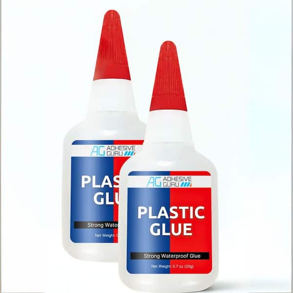 AG ADHESIVE GURU AG Plastic Glue-1.4 oz. Super Glue Fast-Drying Clear Strong Adhesive for ...