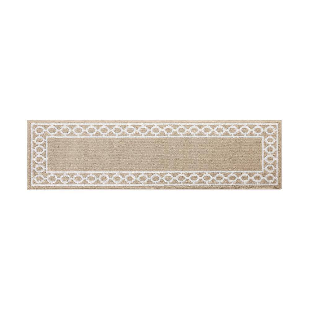 Reviews for Jean Pierre Christine Border Beige/White 2 ft. x 6 ft ...