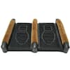 Rubber-Cal Traditional 12 in. x 16 in. Coir Boot Scraper Door Mat 10 ...