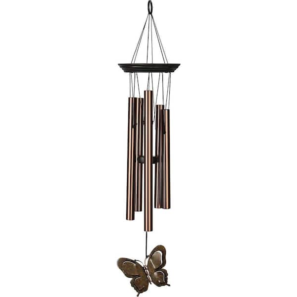 34 in. Hummingbird Wind Chimes for Outside Deep Tone, Aluminum Wind ...