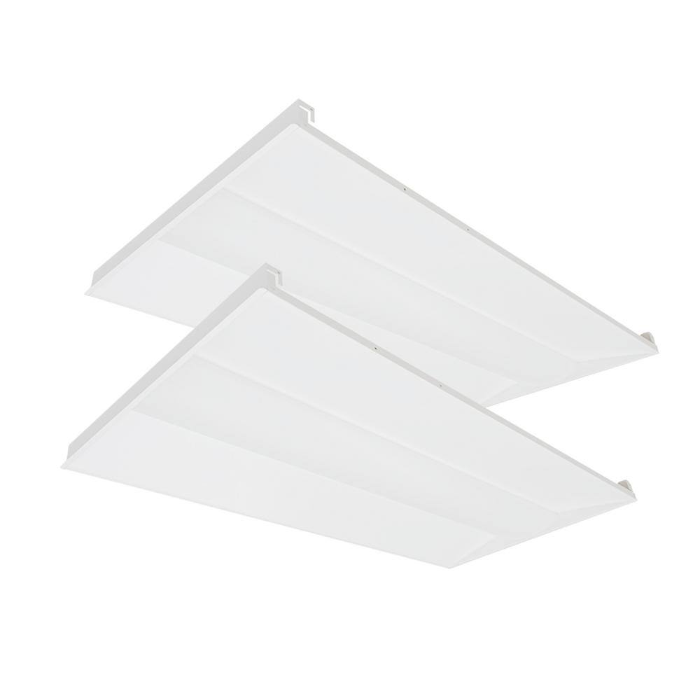 MEDINAH POWER 2 ft. x 4 ft. Integrated LED Watt/CCT Selectable White ...