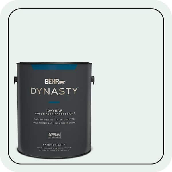 BEHR DYNASTY 1 gal. #W-B-520 Glacial Tint Satin Enamel Exterior Stain ...