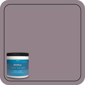 BEHR ULTRA 1 qt. #N110-4 Gothic Purple Satin Enamel Exterior Paint ...