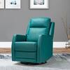 ARTFUL LIVING DESIGN Prudencia Teal Rocker Recliner with Wingback ...
