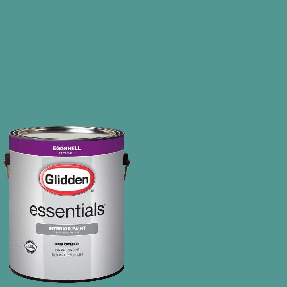 Glidden Essentials 1 gal. #HDGB08 Niagara Reef Jade Eggshell Interior ...