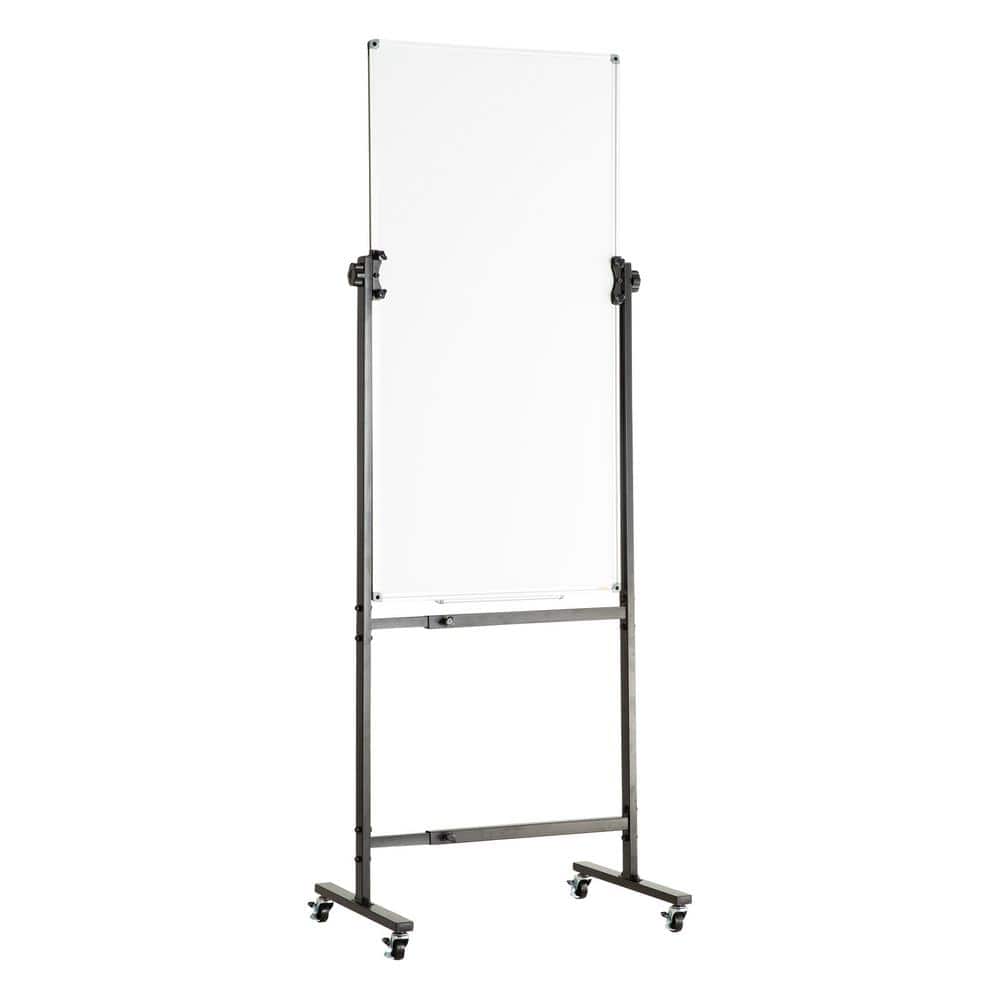 SKYSHALO Rolling Magnetic Whiteboard, Double-sided Mobile Whiteboard 24 ...