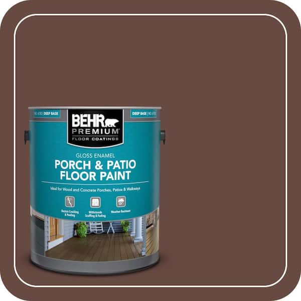 BEHR PREMIUM 1 gal. #SC-117 Russet Gloss Enamel Interior/Exterior Porch ...