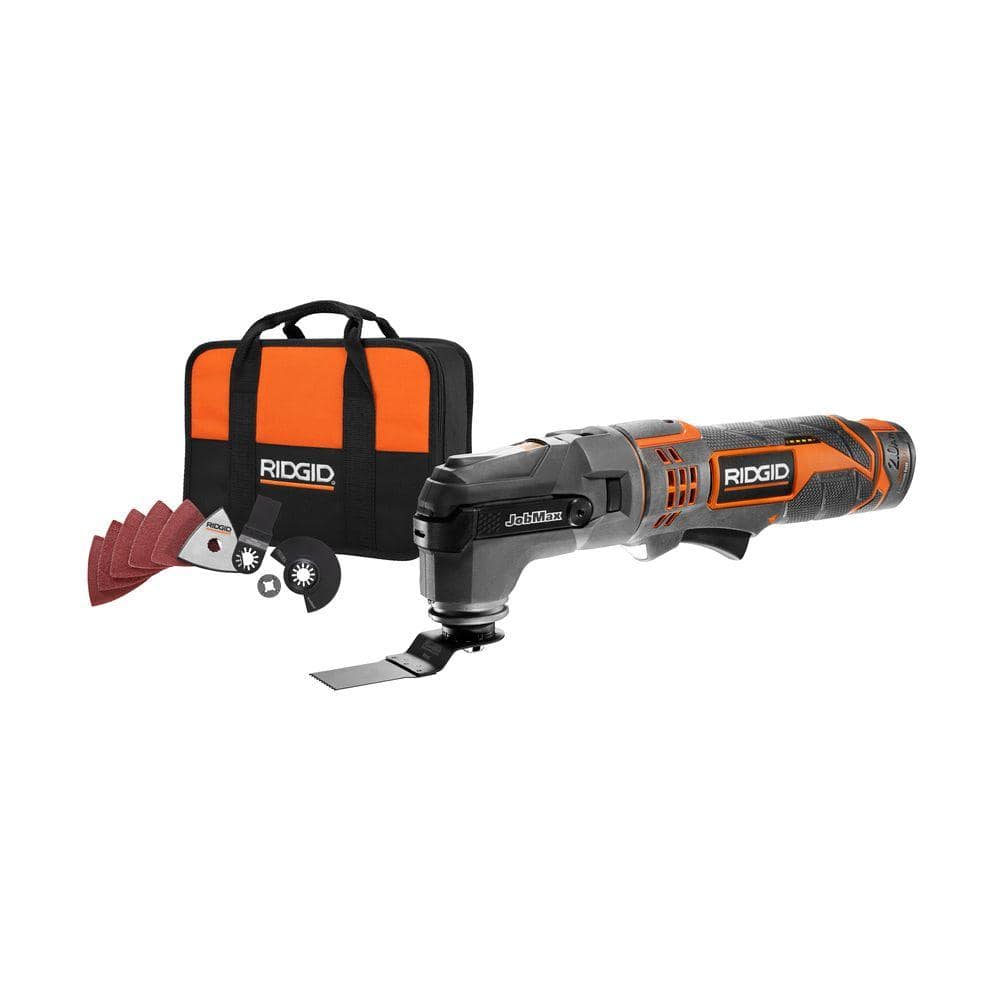 RIDGID 12-Volt JobMax Multi-Tool with Tool-Free Head R9700 - The Home Depot