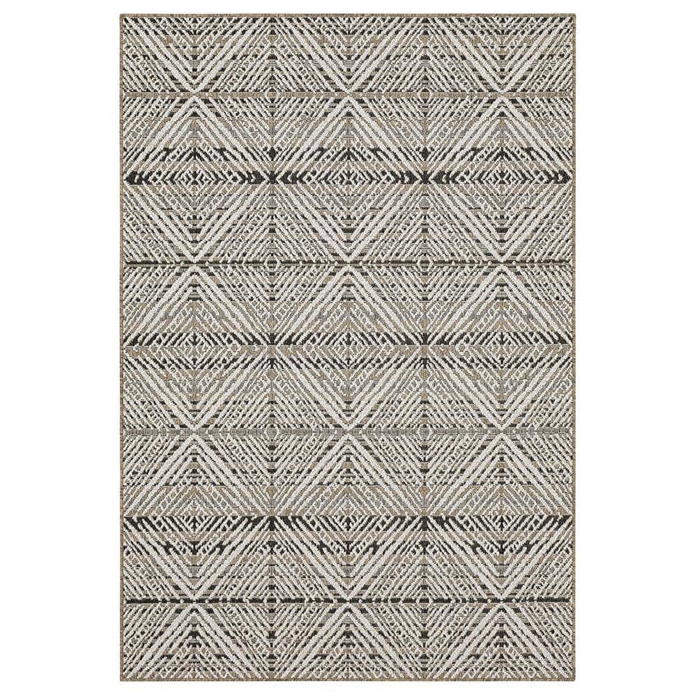 Mohawk Home Tahoe Quilt Dark Grey 8 ft. x 10 ft. Geometric Indoor ...