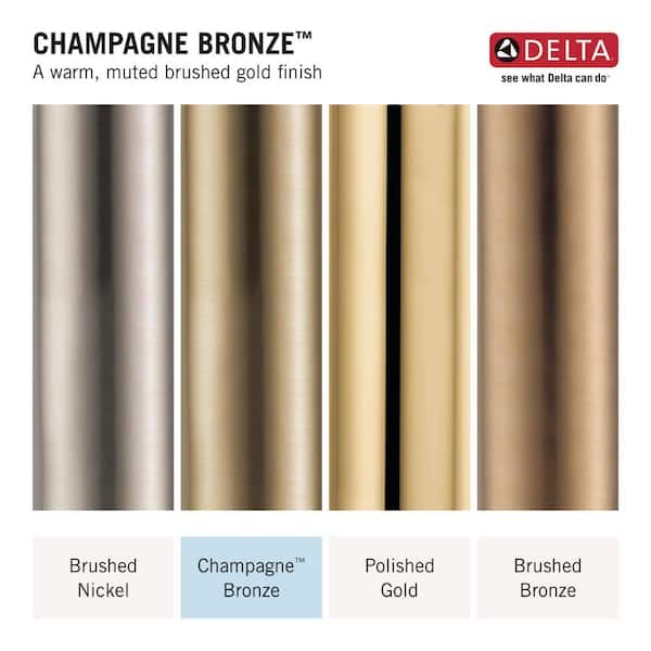 Delta Modern Gold1-Handle Wall Mount Shower Trim Kit in Champagne ...